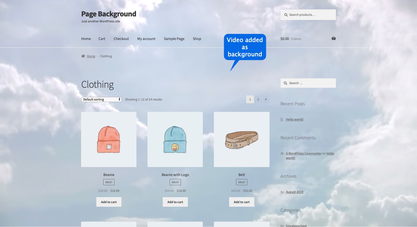 Wordpress Background Image Woocommerce Background Image By Addify